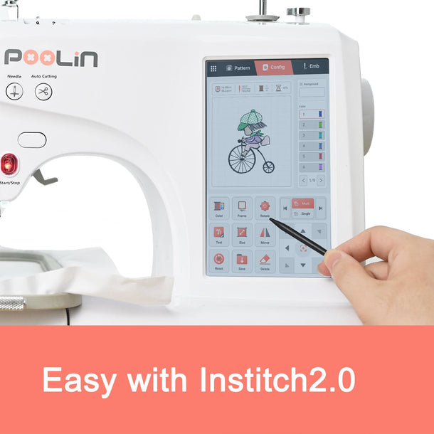 Poolin EOC05 Home Computerized Embroidery Machine for Beginners – Richword