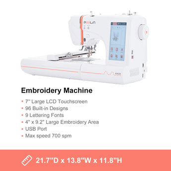 Poolin EOC05 Home Computerized Embroidery Machine for Beginners – Richword