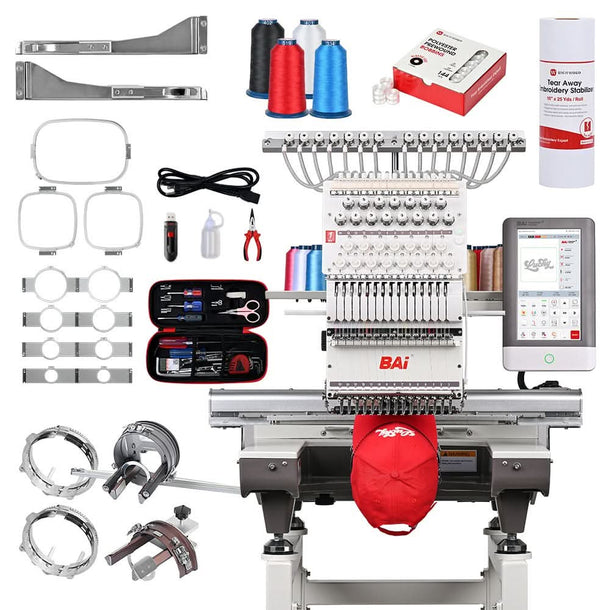 BAI THE Mirror Computerized Commercial Embroidery Machine For Beginners ...