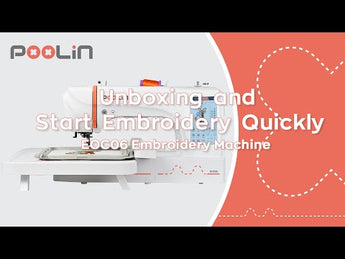 POOLIN EOC06 7.9”*11 Computerized Embroidery Machine For Home Business ...